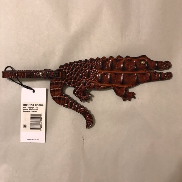 Brahmin | Bags | Brahmin Luggage Tag Pecan Melbourne | Poshmark
